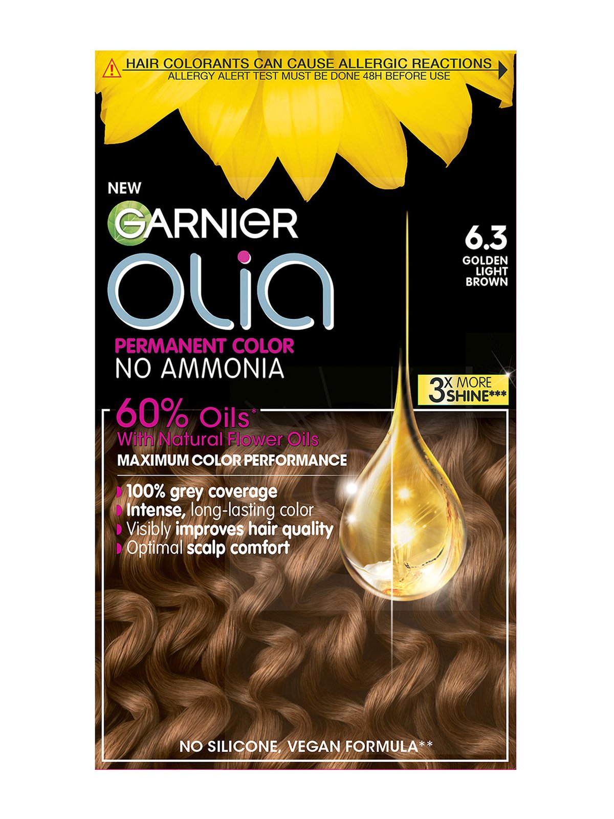 Olia 6.3 Zlatno Svijetlo Smeđa Boja za Kosu - Garnier